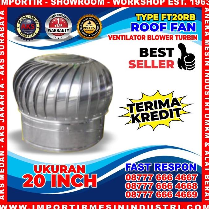 Jual Turbine Ventilator Blower Atap Rumah Pabrik 20 Inch Roof Fan ...