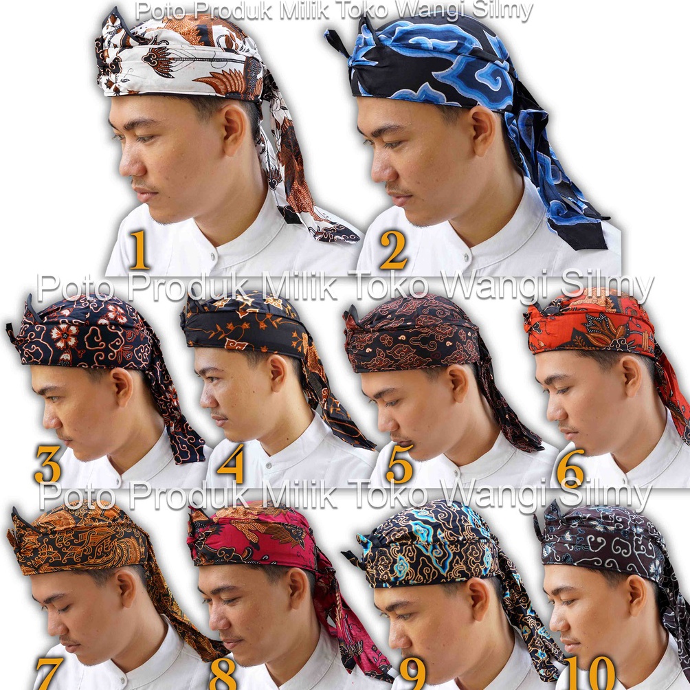 Jual [Miliki] Blangkon Iket Sunda Batik Cirebonan - Blangkon Ikat Iket ...