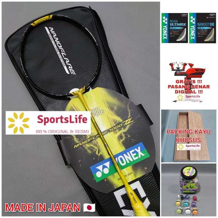 Jual RAKET BADMINTON YONEX NANOFLARE 1000Z ORIGINAL MADE IN JAPAN | Shopee Indonesia