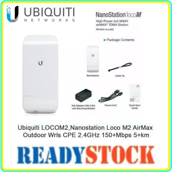 Jual UBIQUITI LOCOM2 LOCO-M2 NANOSTATION LOCO M2 | Shopee Indonesia