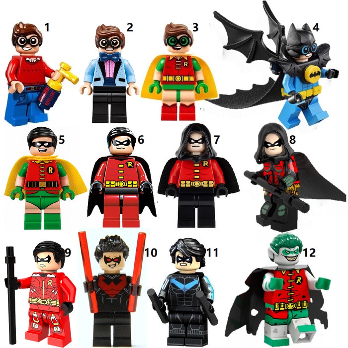 Jual DC Batman Nightwing Robin Dick Grayson Tim Drake Comic Minifigure ...