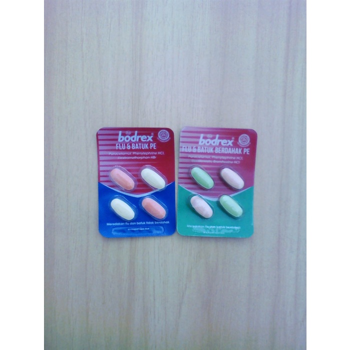 Jual Obat Flu dan Batuk Kering/Berdahak Bodrex 4 Tablet | Shopee Indonesia