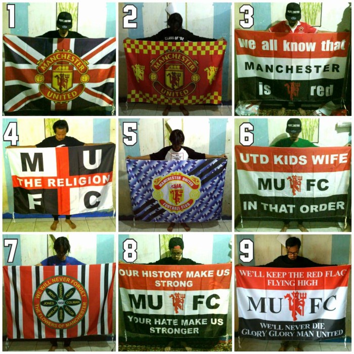 Jual Best Seller Bendera Mu Manchester United (Bisa Custom) | Shopee ...