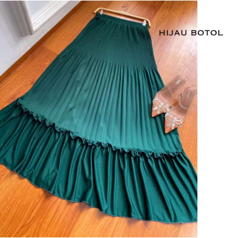 Jual SKIRT PLISKET CLARA / ROK PLISKET PREMIUM TERBARU / ROK SUSUN ...