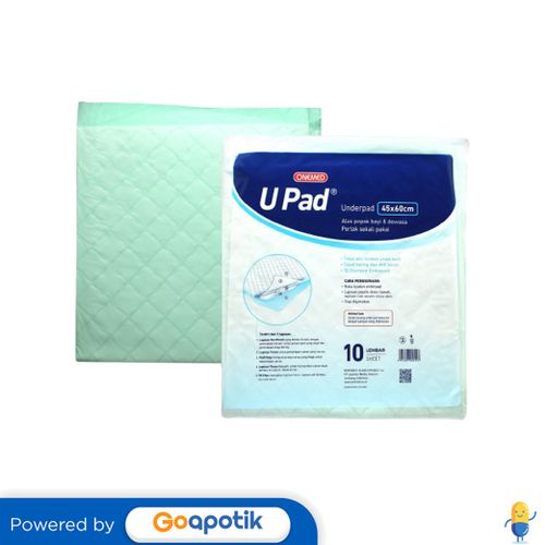 Jual ONEMED UPAD UNDERPAD 45 CM X 60 CM PACK 10 LEMBAR | Shopee Indonesia
