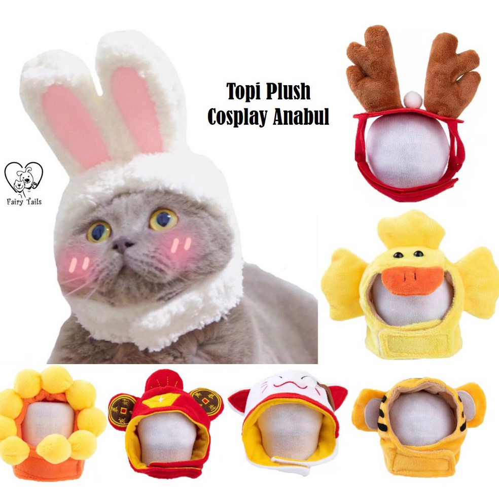 Jual [CODE BARANG 248SDE] Kostum Cosplay Anabul Anjing Kucing Topi ...