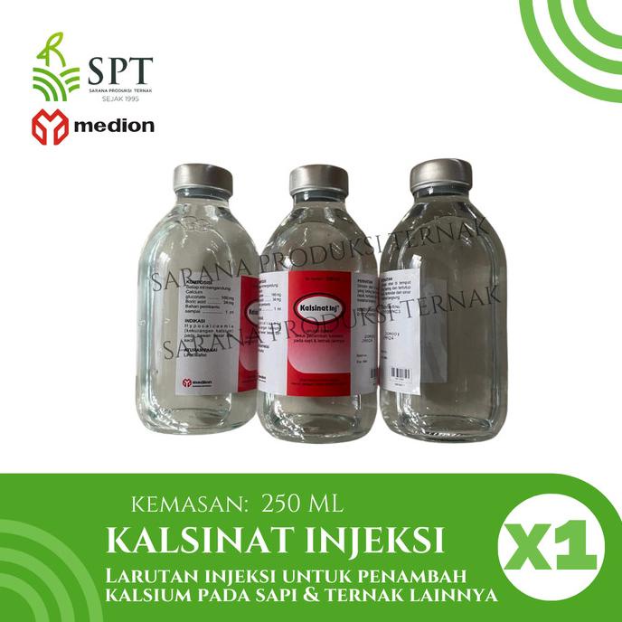 Jual ^^^^^] MEDION KALSINAT INJEKSI 250ML LARUTAN INJEKSI PENAMBAH ...