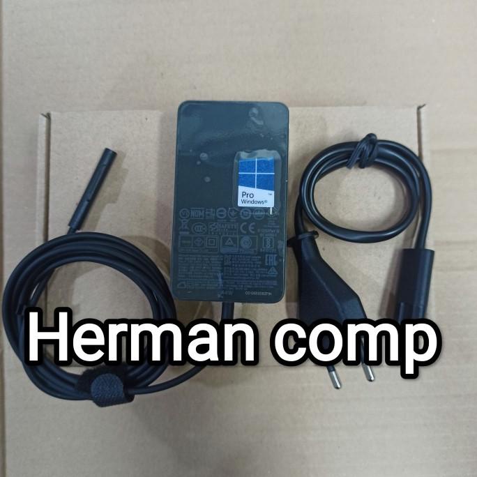 Jual Original Adaptor Microsoft surface Pro 3 4 5 6 7 8 X Go Book 15V 2.58A | Shopee Indonesia