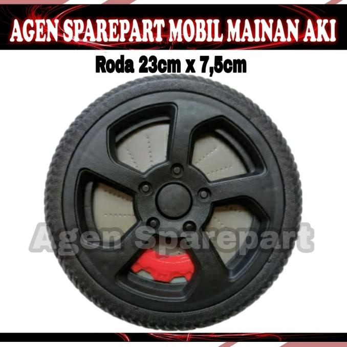 Jual Ban Roda Mobil/Motor Mainan Aki Bahan Karet Anak Diameter 23Cm X 7 ...