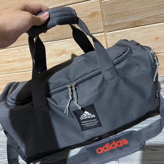 Jual Tas Duffle Bag Adidas / Tas Olahraga Adidas Original Black Grey ...
