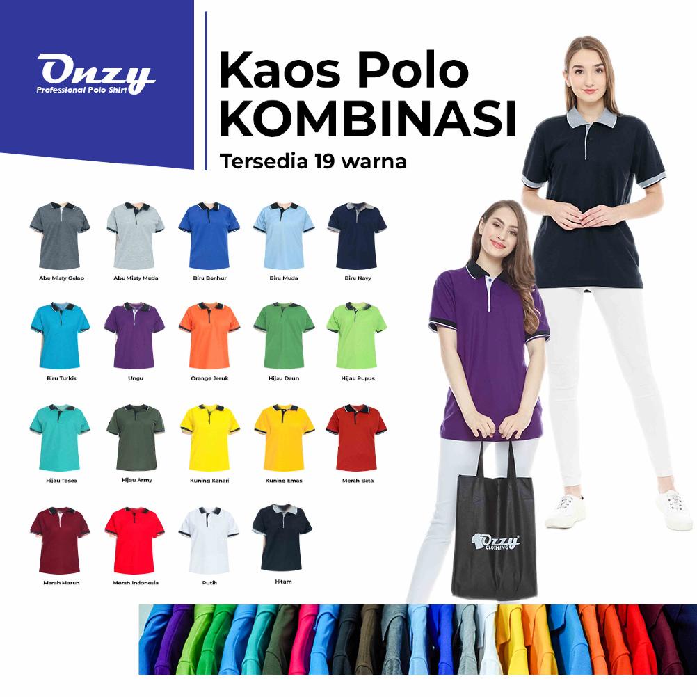 Jual Special - Kaos Polo Polos Kombinasi / Kaos Kerah / Polo Shirt Polos Ozzy ~ | Shopee Indonesia