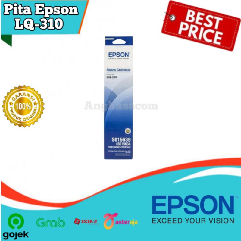 Jual Epson Ribbon Cartridge Pita Tinta LQ-310 LQ 310 Original | Shopee ...