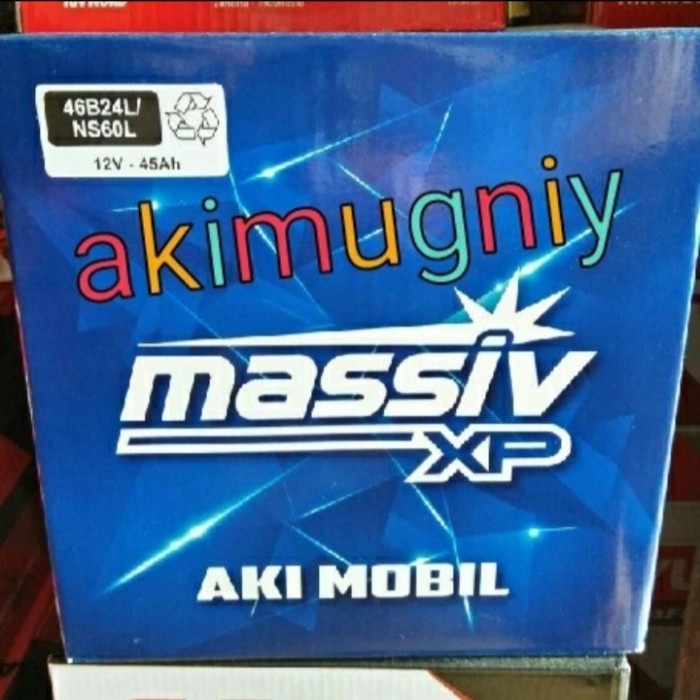 Jual Aki Ns60L Massiv Xp Basah 46B24L 12V 45Ah Yuasa Gs Incoe | Shopee ...
