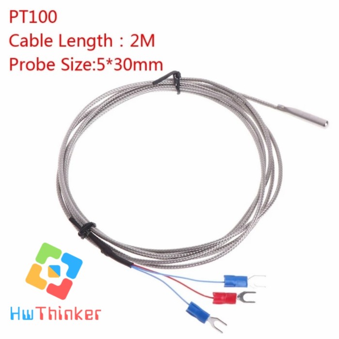 Jual MUST HAVE!! THERMOCOUPLE RTD PT100 TEMPERATURE THERMAL SENSOR PROBE 1M 2M 3PIN TERMURAH ...