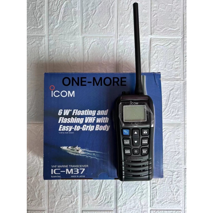 Jual Icom Ic- M37 Ht Marine 6Watt Vhf Garansi Waterproof Floating Icom ...
