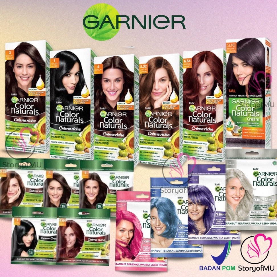 Jual GARNIER Hair Color Naturals Express Cream / Creme Riche / Ultra ...