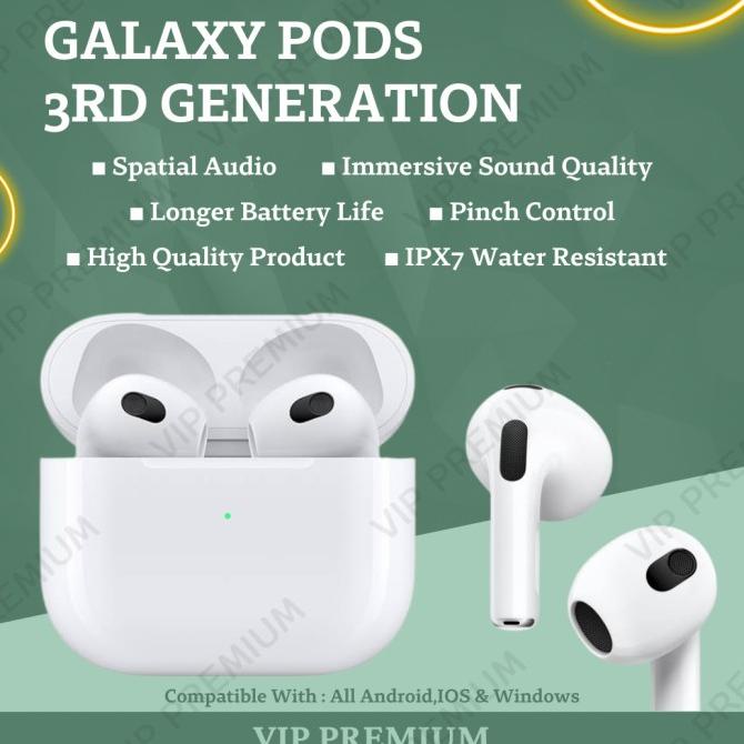 Jual Galaxy Pods Gen 3 Wireless Charging Case + Spatial Audio Super ...