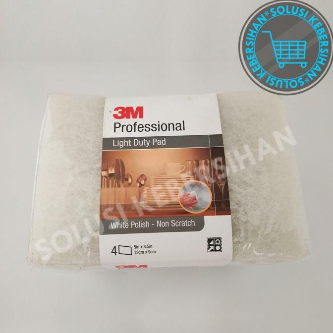 Jual New Sabut Cuci Piring Putih ( 3M White Polish Pad ) Solusi ...