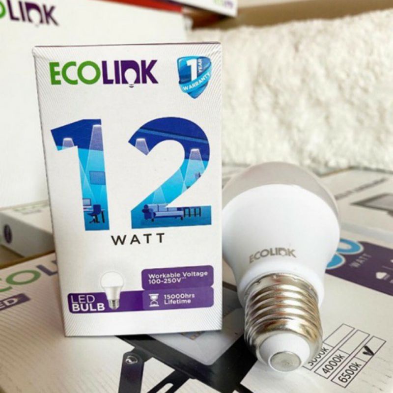 Jual Lampu Bohlam LED Ecolink 12 Watt 12 w Awet Hemat Energi Bergaransi ...
