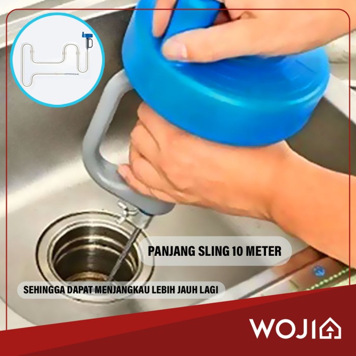 Jual Pipe Cleaner 10 meter Pembersih Saluran Pipa Air [B] Alat Drain Mampet | Shopee Indonesia
