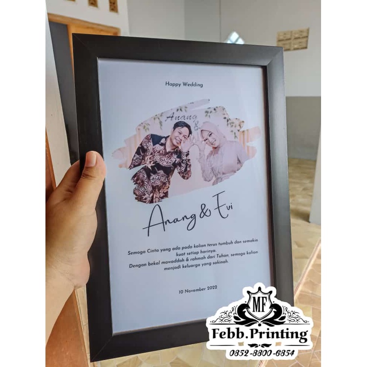 Jual CETAK FOTO 10R (20x30)+ DESAIN DAN FRAME | Shopee Indonesia