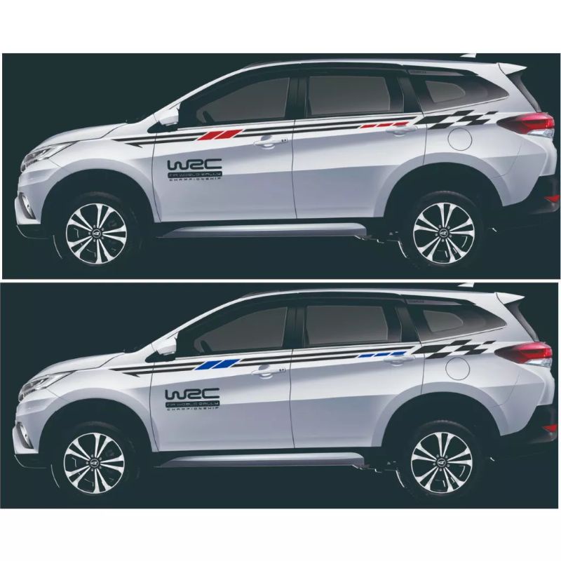Jual STIKER MOBIL TOYOTA RUSH TERIOS NEW CUTTING STICKER | Shopee Indonesia
