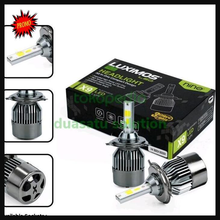 Jual LED Mobil Luminos ECO9 X9 H11 30W 3Warna -Bohlam Led Hedlamp ...