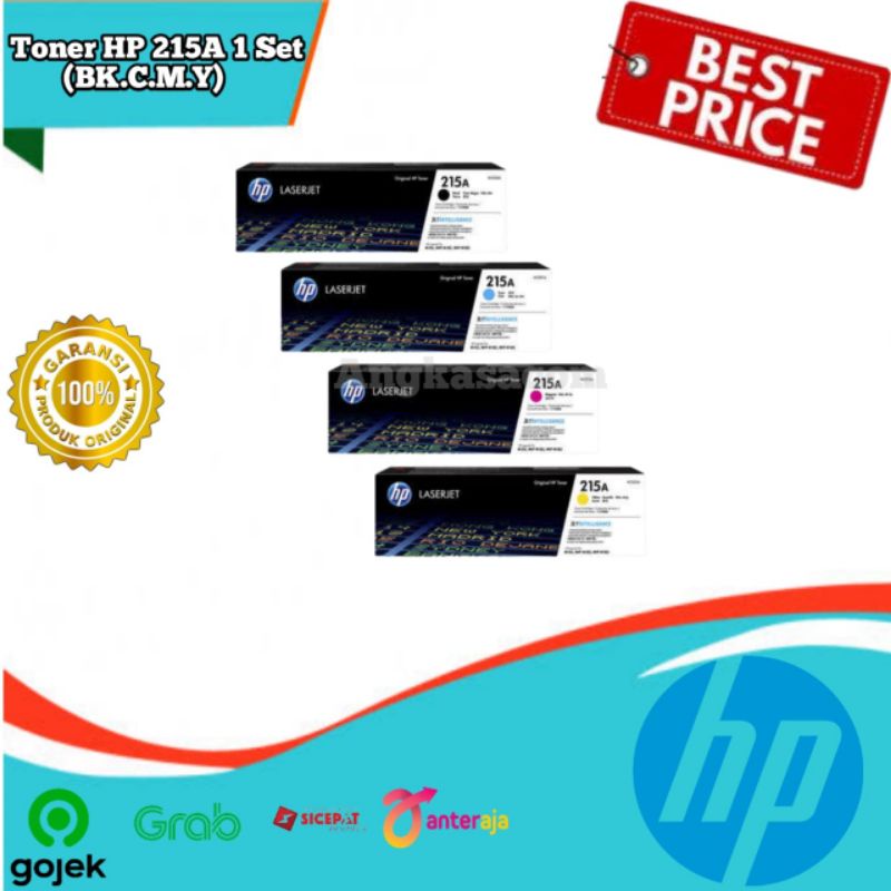 Jual Paket Toner HP 215A Black + Color 1 Set Original LaserJet ...