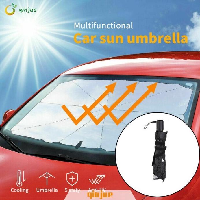 Jual Car Front Wind Sun Shield Block Umbrella Payung Cover Kaca Depan ...