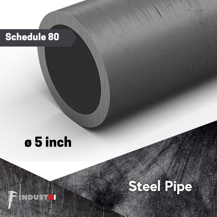 Jual Pipa Besi Sch 80 5 inch pipa Schedule 80 per 1cm | Shopee Indonesia