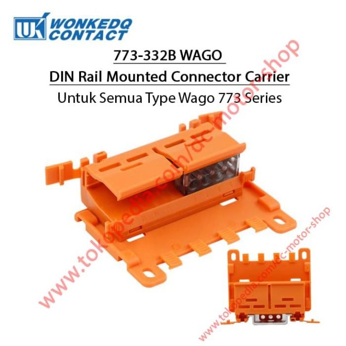 Jual Wago Connector 773 Series DIN Rail Mounting Connector Carrier 773-505B | Shopee Indonesia