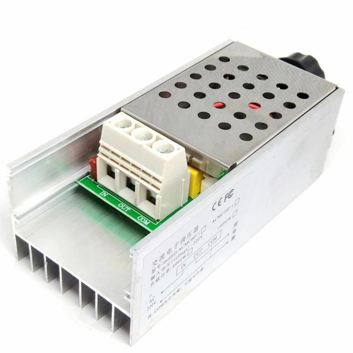 Jual AC MOTOR SPEED CONTROLLER LIGHT LAMP LAMPU DIMMER SCR 220V 10000W ...