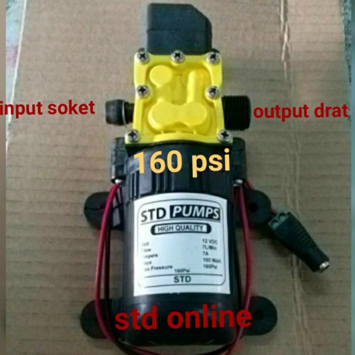 Jual POMPA STEAM MINI 160 PSI 12V SOKET DRAT STD PUMP | Shopee Indonesia