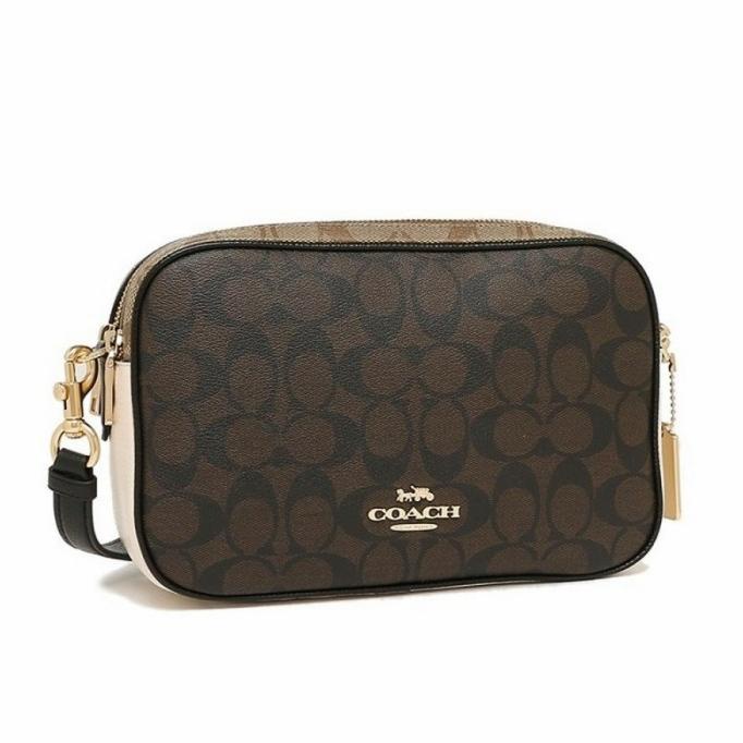 Jual Coach Jes Crossbody In Blocked Signature Canvas - ORIGINAL GUARANTEE | Shopee Indonesia