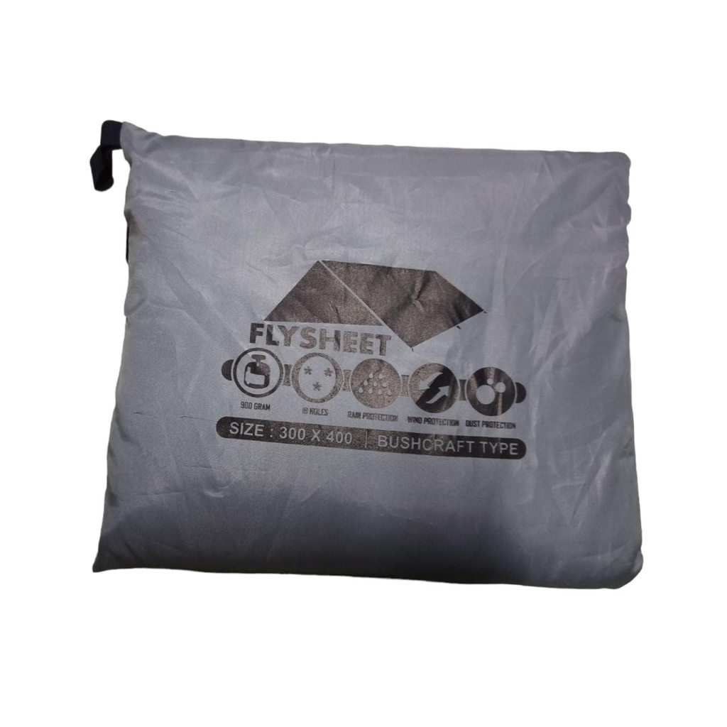 Jual [COD] Flysheet 3x4 waterproof bushcraft traptrent / bivak 4x3 ...