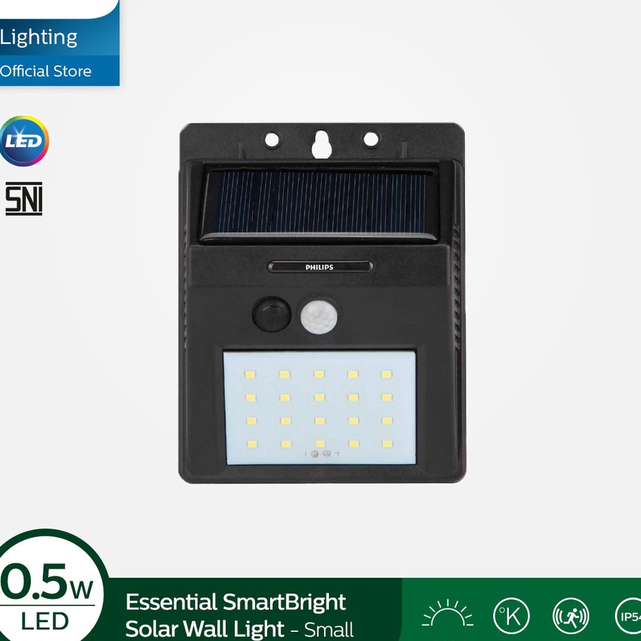Jual Philips Essential SmartBright Solar Wall Light Small | Shopee ...