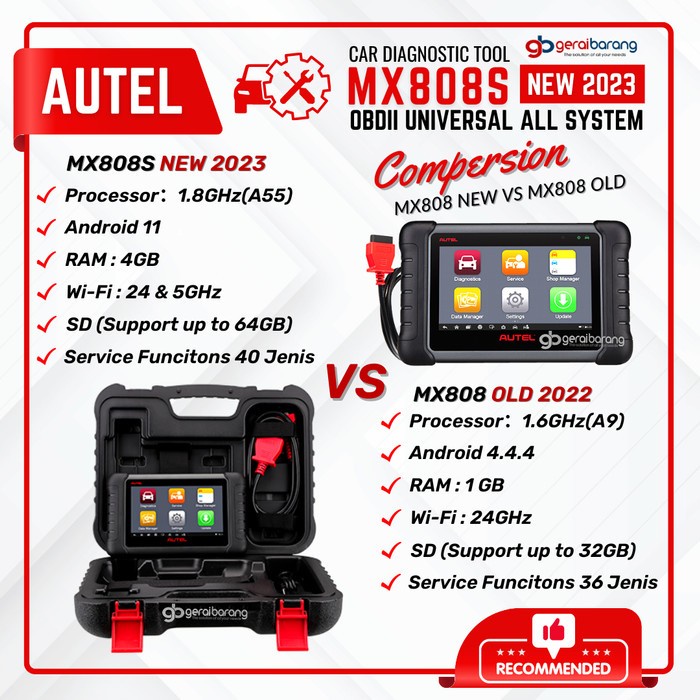 Jual AUTEL MaxiCheck MX808S New 2023 Scanner Mobil Universal OBD2 ...