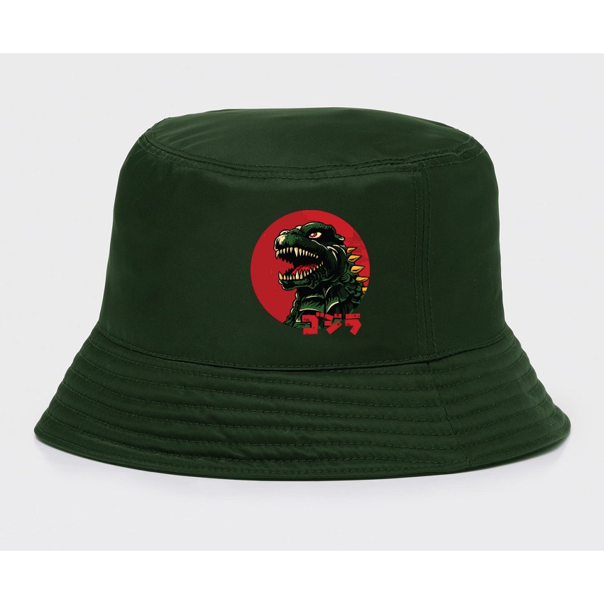 Jual Topi Bucket CAMOE Godzilla Kaiju Kanji Japan | Shopee Indonesia