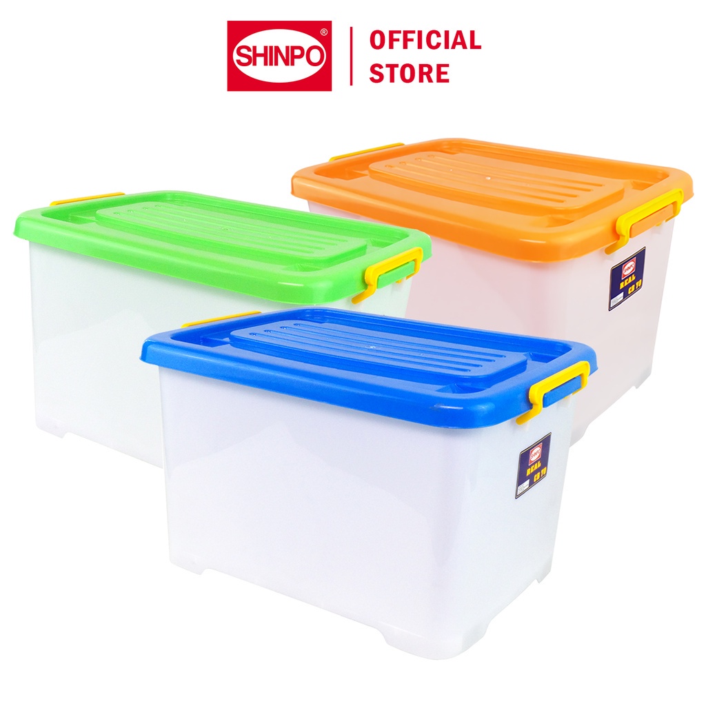 Jual Box Container Plastik 150 Liter Shinpo Pakek Roda CB 150 | Shopee ...