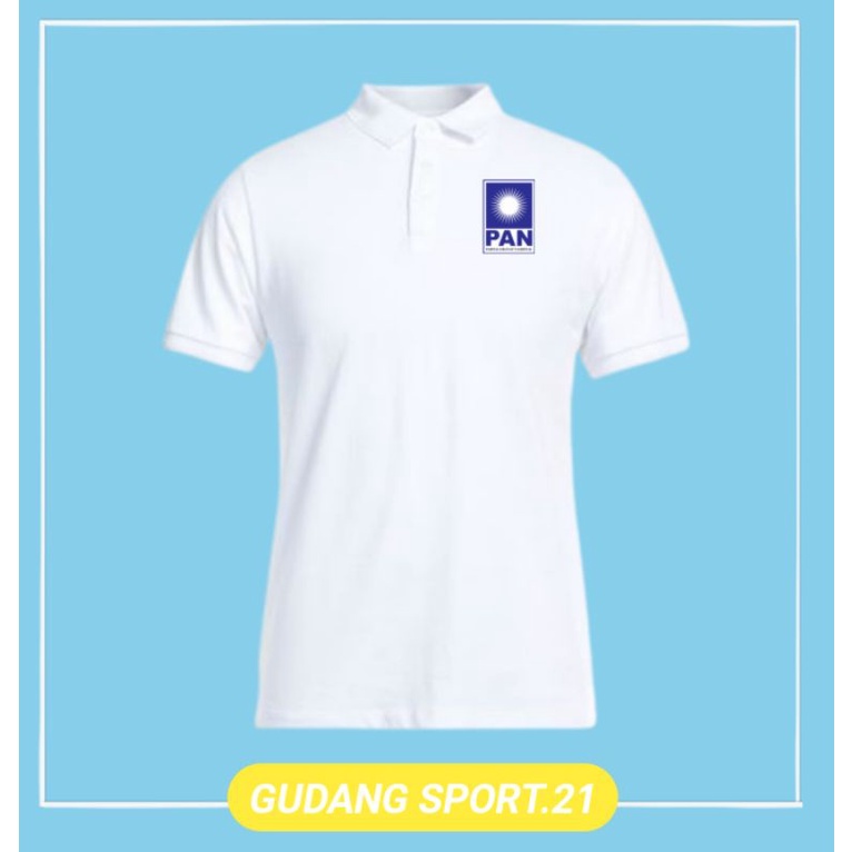 Jual KAOS POLO PARTAI PAN LOGO SIMPEL | Shopee Indonesia