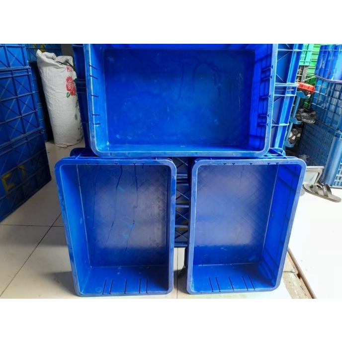Jual Laris Bak Kotak / Box Plastik Bekas Kualitas Baru Ukuran 50Cm X ...