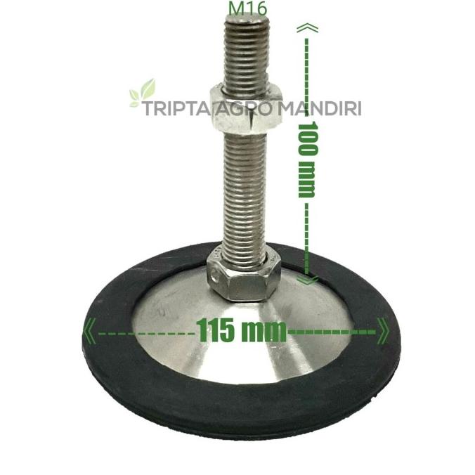 Jual Adjuster Foot Kaki Meja M16 X 100 Mm Sus 304 Stainless | Shopee ...