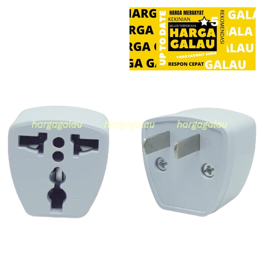 Jual - EH Colokan Listrik kaki dua Jepang 2 Pin Gepeng Travel Adaptor ...