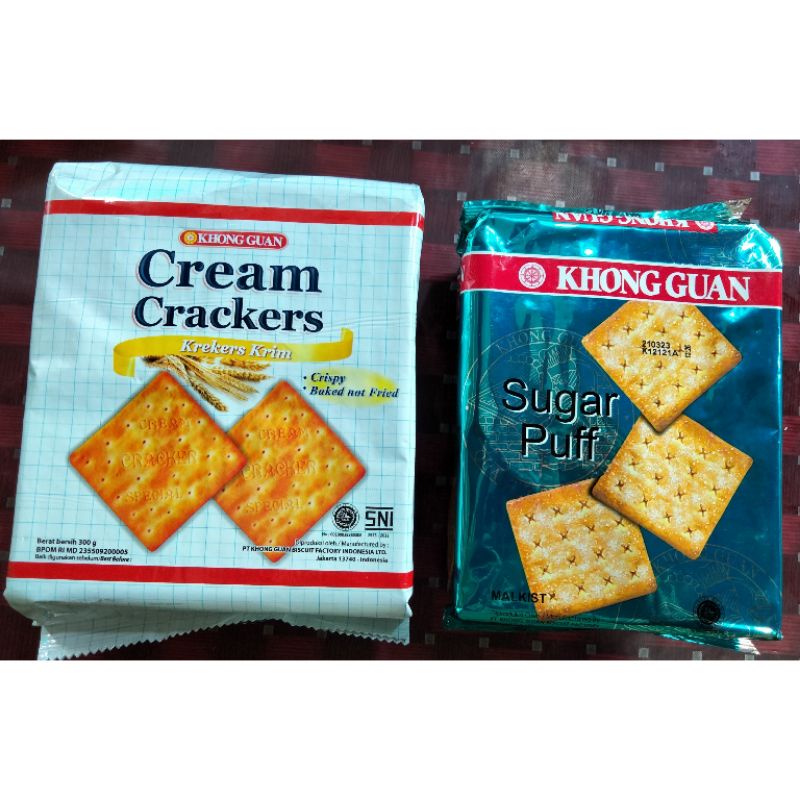 Jual KHONG GUAN CREAM CRACKERS / KHONG GUAN SUGAR PUFF / KREKERS KRIM ... Jual KHONG GUAN CREAM CRACKERS / KHONG GUAN SUGAR PUFF / KREKERS KRIM ...