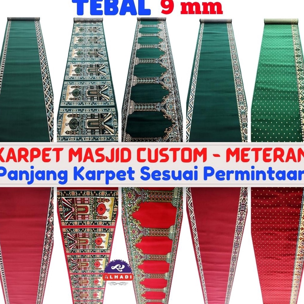 Jual trx7d7Cr Alhadi Karpet Masjid MEDGRA SHABEL METERAN Ukuran 100 x ...