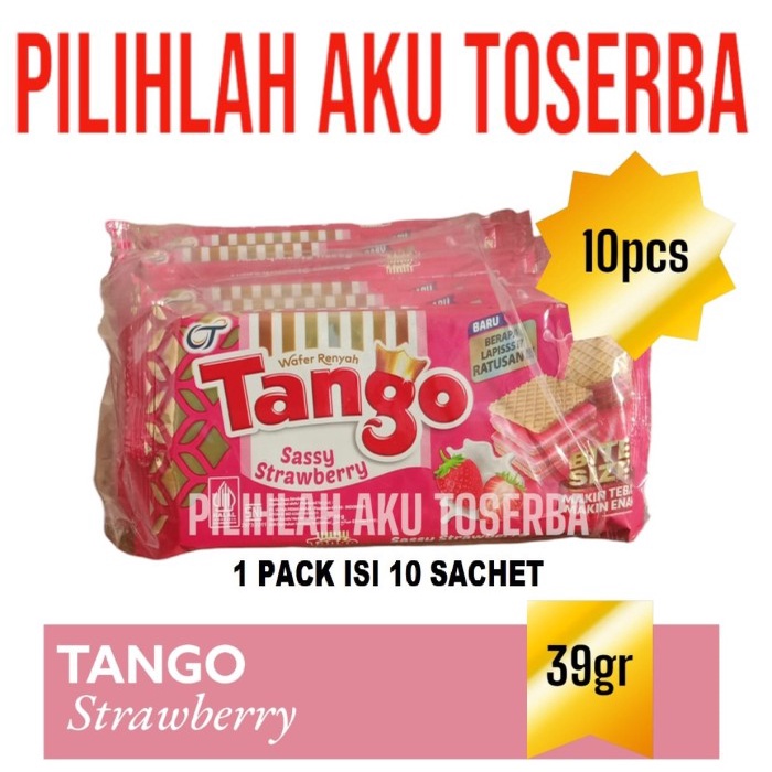 Jual Tango Wafer Strawberry 39 Gr - ( Harga 1 Karton Isi 6 Pa ...