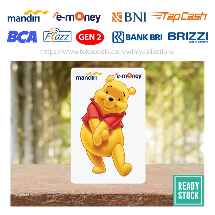 Jual Kartu Mandiri Emoney Design Pooh Winnie The Pooh Disney Film - 1 ...