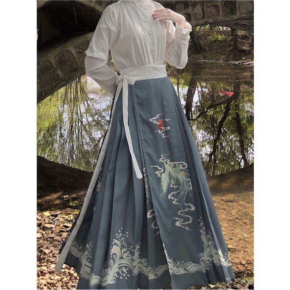 Jual Kuda-wajah Rok Hanfu Kuno Cina Tradisional Gaun Untuk Wanita ...