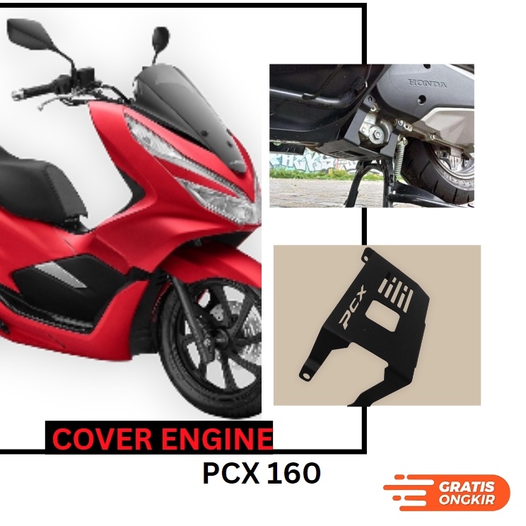 Jual 81 COVER ENGINE PELINDUNG BAWAH MESIN ADV 160 PCX 160 VARIO 160 TEBAL 2MM ENGINE GUARD ...