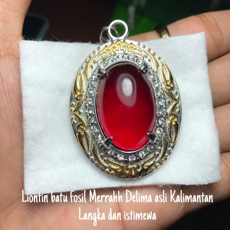 Jual Liontin Delima Asli Kalimantan Ring Istimewa Ukuran Besar | Shopee ...